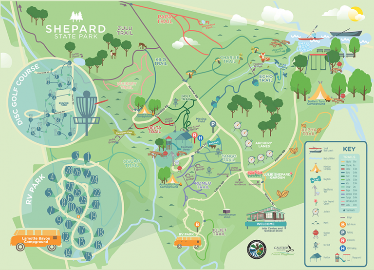 Shepard Park Map – Shepard State Park